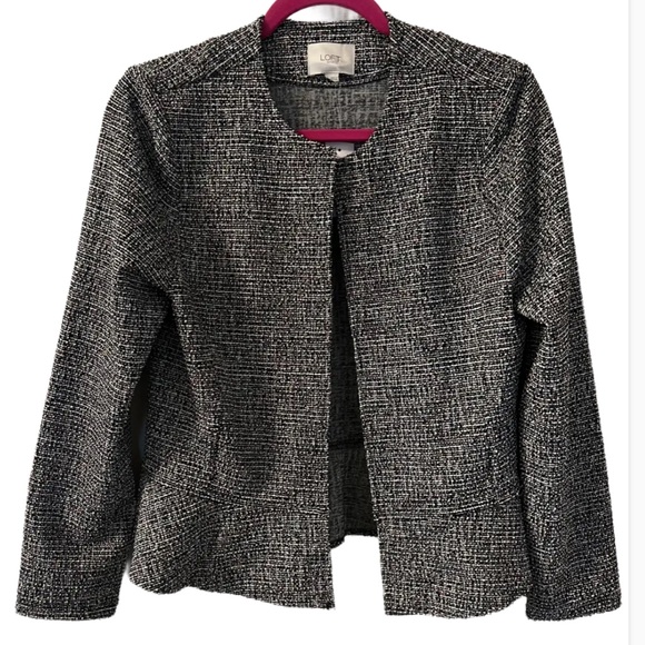 LOFT | Jackets & Coats | Loft Nwt Peplum Style Tweed Blazer Size S ...